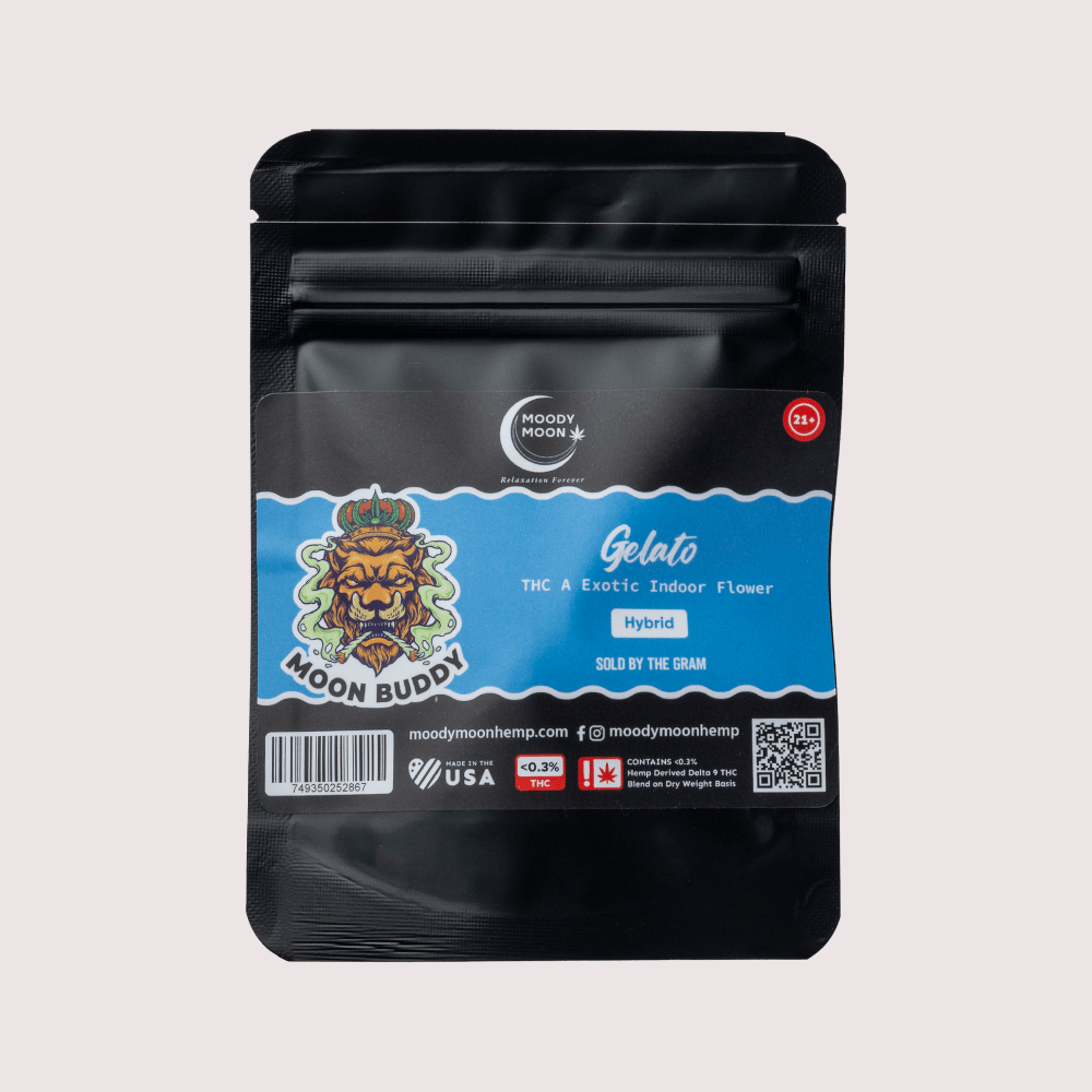 Gelato - THC A Exotic Indoor Flower – Moody Moon Hemp